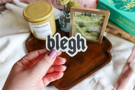 Blegh Sticker Heavy Metal Music Lover Waterproof Vinyl Sticker