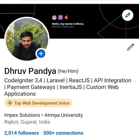 Dhruv Pandya On Linkedin Webdevelopment Topvoice Skills