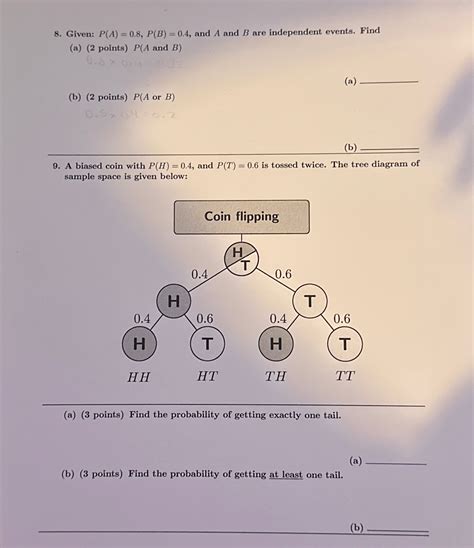 Solved Given P A 0 8 P B 0 4 And A And B Are Chegg