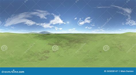 Green Field 360 Panorama Hdri Skybox 3drendering Stock Image Image Of Panorama Field 265838147