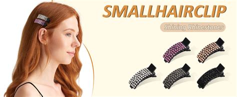 Cwjcytnsn Small Hair Clips 10 Pcs No Slip Glitter Tiny