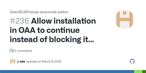 Allow Installation In Oaa To Continue Instead Of Blocking It Because Of