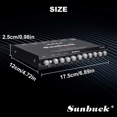 Sunbuck 7 Band Graphic Automotive Hifi Audio Equal Grandado