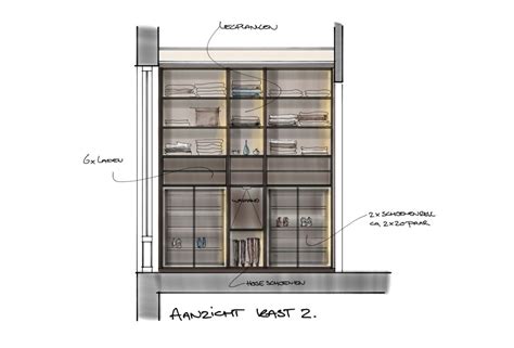 Ontwerp Inloopkast Blokvorm