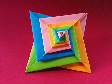 Modular Action Fun Toy Origami Paper Spiral Spring Basteln