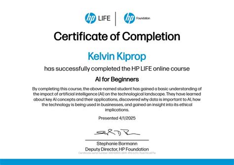 Ai Machinelearning Deeplearning Generativeai Hplife Kelvin Kiprop
