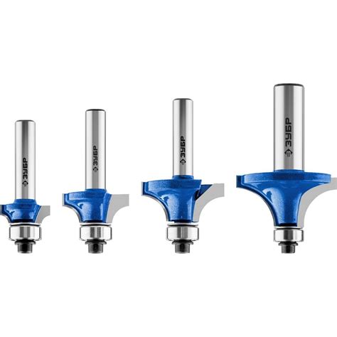 Router Edge Bit Set 3Y6P PROFESSIONAL 4pcs