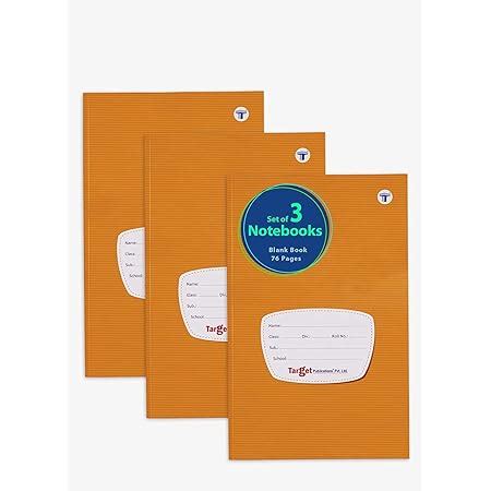 Both Sides Blank Page Notebook For Students Small Unruled Notebooks Pages X Cms