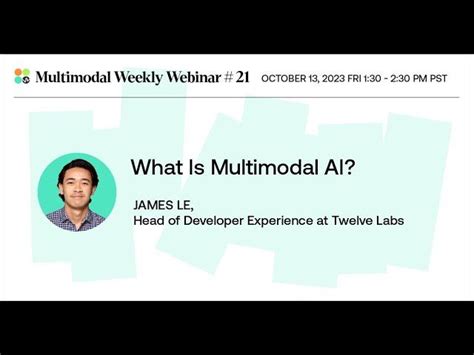 Twelve Labs On Linkedin What Is Multimodal Ai Multimodal Weekly 21