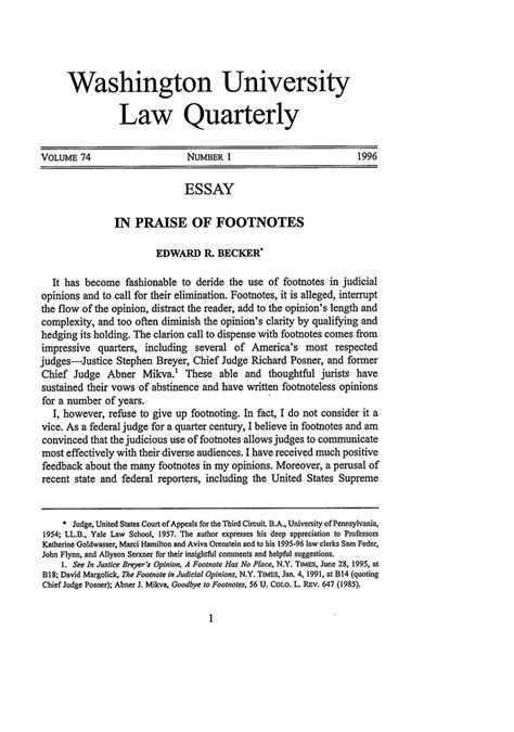 How Do You Do A Footnote In An Essay