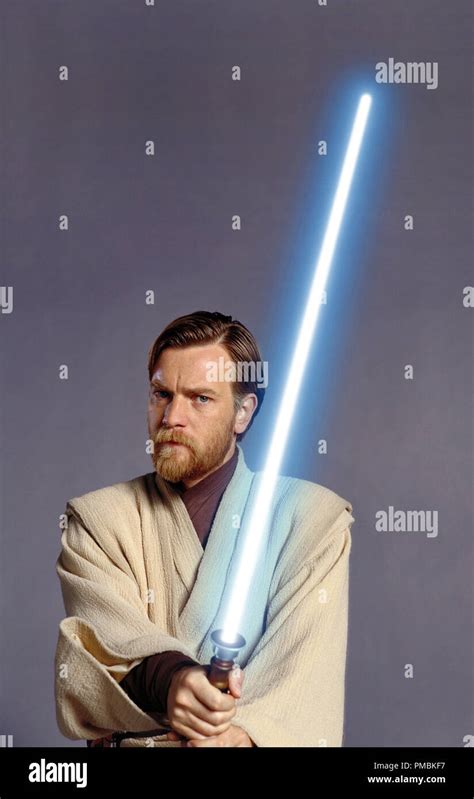 Ewan Mcgregor Plays Stalwart Obi Wan Kenobi Star Wars Hi Res Stock
