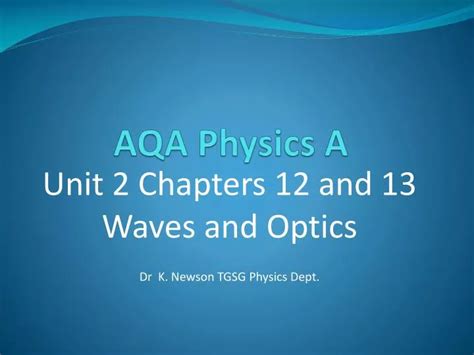 PPT AQA Physics A PowerPoint Presentation Free Download ID