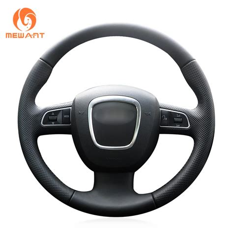 Aliexpress Buy MEWANT Black Artificial Leather Steering Wheel Cover For Audi A P A