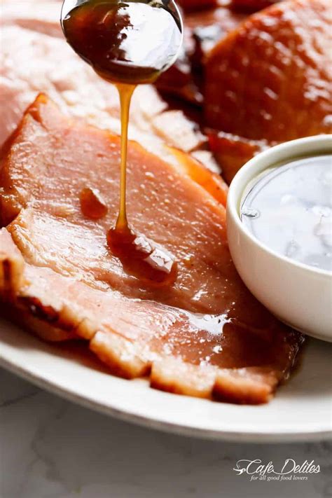 Brown Sugar Mustard Glazed Ham Recipe Cafe Delites