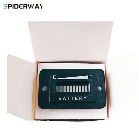 Spiderway Led Battery Display Meter Spht0624f For Lead Acid Or Lithium Batteries Battery