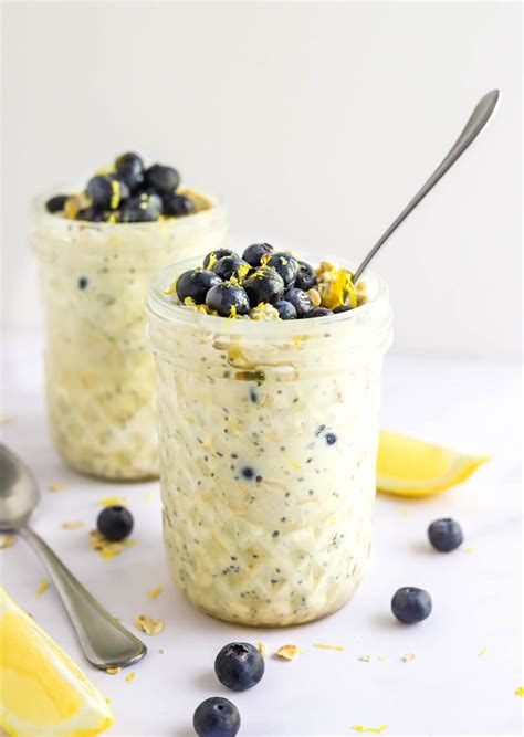 Blueberry Lemon Overnight Oats Eating Bird Food