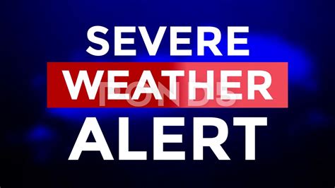 Severe Weather Warning Sign
