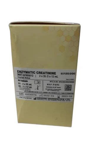 Agappe Enzymatic Creatinine Packaging Type Drum Packaging Size 2 X 35 2 X 12 Ml At ₹ 700