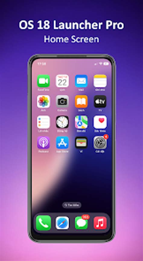 Os 18 Launcher Pro สำหรับ Android ดาวน์โหลด
