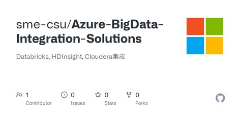 Github Sme Csuazure Bigdata Integration Solutions Databricks