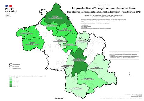 Production Denr Par Epci Bois Et Biomasse Solide Production Denr