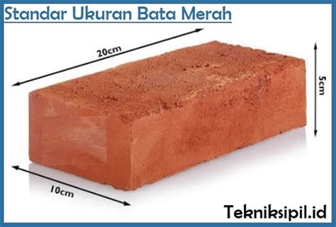 √ Standar Ukuran Batu Bata Merah Biasa Oven Press Jumbo