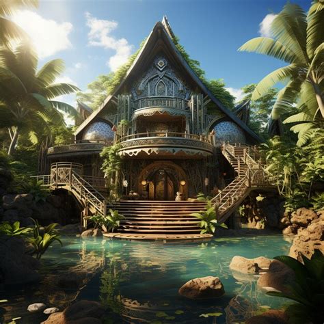 Premium Photo Modern Polynesian Architecture