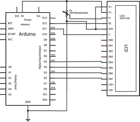 The LCD News Reader Circuit Schematic Diagram