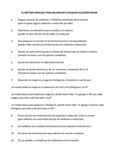 Balanceo De Ecuaciones Redox Warning Tt Undefined Function 32 Warning Tt Undefined