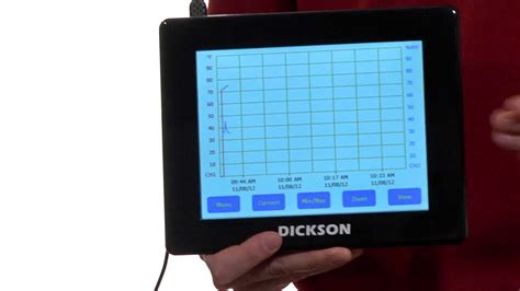 Dickson Temperature And Humidity Touchscreen Data Logger Fh625 Youtube