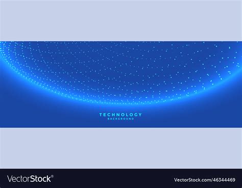 Digital Particles Connection Network Technology Vector Image