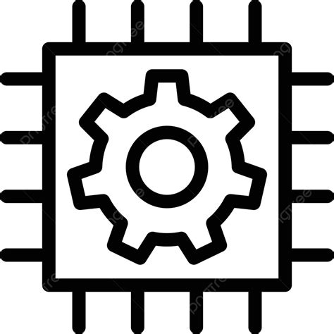 Processor Chipset Concept Hardware Vector Chipset Concept Hardware