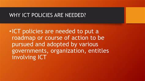 Ict Policies And Issuespptx