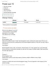 Prelab Quiz Physics For Life Sciences Lab Answers Course Hero