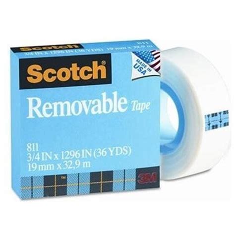 3m 811 Scotch Magic Removable Tape Matte Finish 3 4 X 1296 Tape