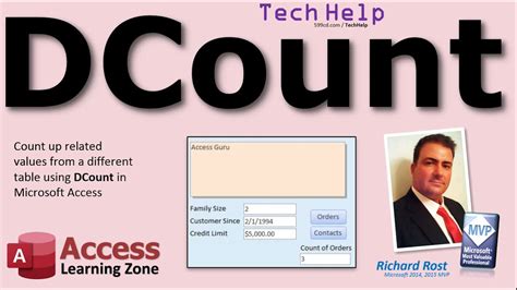 Dcount In Microsoft Access Count Records In A Table Or Query Show Order Count On Customer Form