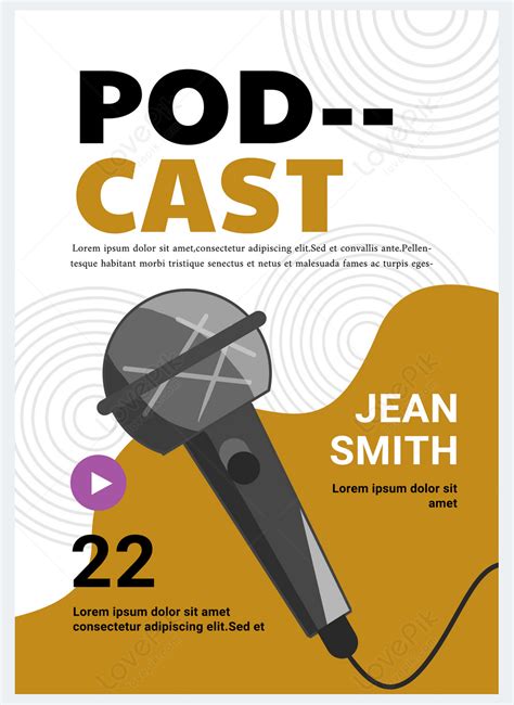 팟캐스트 테마 전단지 수직 포스터 이미지 사진 466769310 무료 다운로드