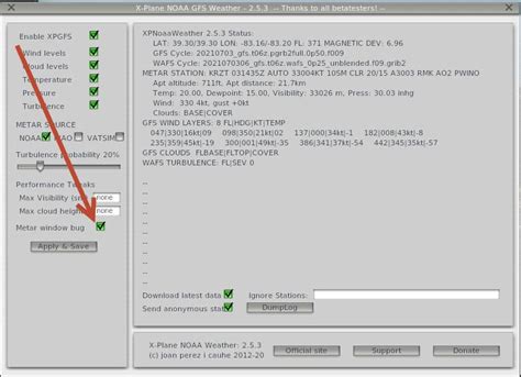 NOAA Weather Plugin Page XP Technical Support Cubby S Corner X Plane Org Forum