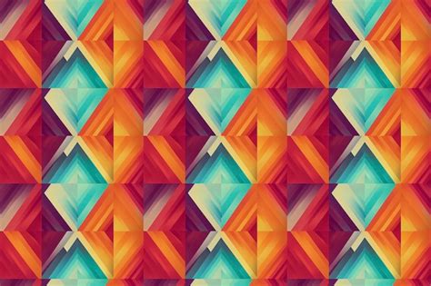 Premium Photo Triangles And Angled Shapes Colorful Abstract