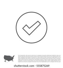 Check Box Line Icon Stock Vector Royalty Free Shutterstock