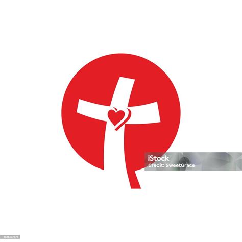 Illustration Chrétienne Logo De Léglise Croix Du Seigneur Jésus Plein