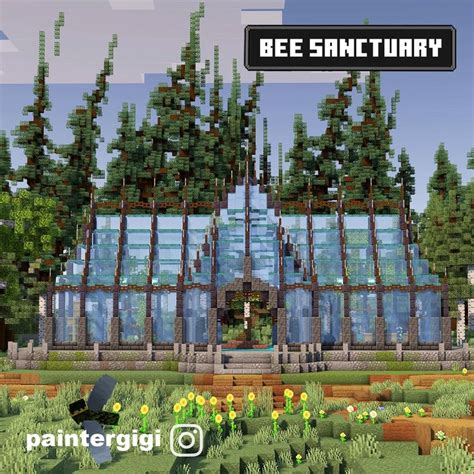 Minecraft Bee Sanctuary Minecraft Minecraft Houses Minecraft Farm