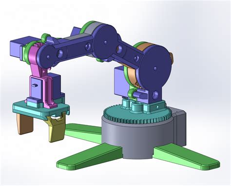 Robot Arm By Carlos Ghost Download Free Stl Model