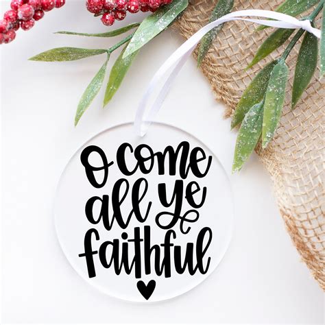 Merry Christmas Acrylic Ornament Christmas Ornament Custom Tag Custom