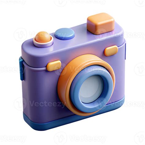 Intense Glorious Clean Lines Depicting A Stylized Camera Flat Color Minimal Design With