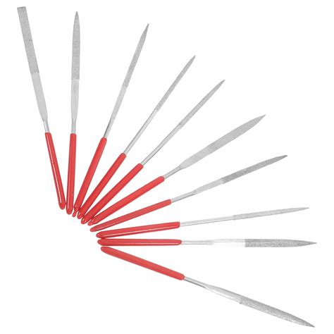 10 Pcs Metal File Set Multipurpose Small File Set Miniature Files Various Shapes Mini File Set