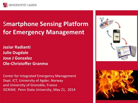 Pdf Smartphone Sensing Platform For Emergency Management