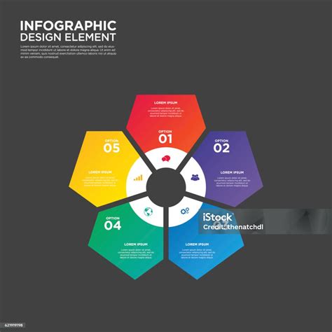 Infographic Business Report Template Layout Design Element Vector