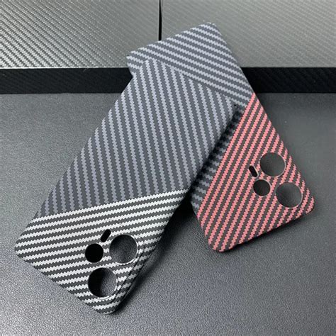 Carbon Fiber Stripe Case For Xiaomi POCO F5 Redmi Note 12 Turbo Note12 Pro Plus 5G Acrylic PC