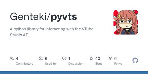 GitHub Genteki Pyvts A Python Library For Interacting With The VTube